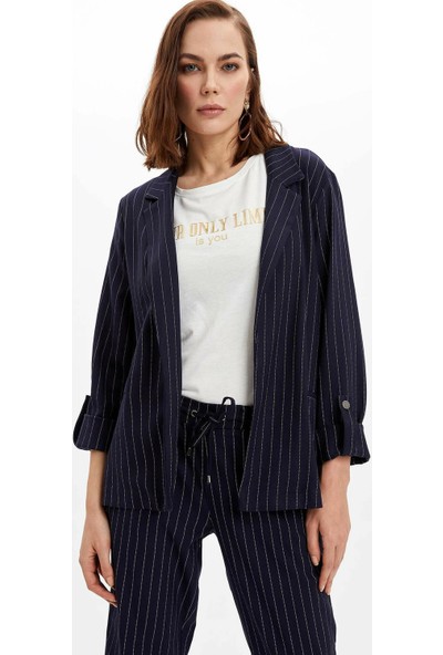 DeFacto Katlamalı Kol Blazer Ceket N5050AZ20SP