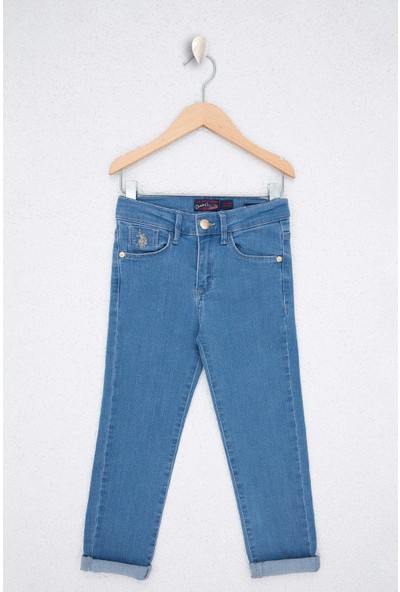U.S. Polo Assn. Kız Çocuk Denim Pantolon 50219396-DN0021