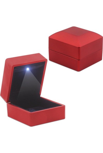 Takı Dükkanı Kırmızı Işıklı Yüzük Kutusu tkt09
