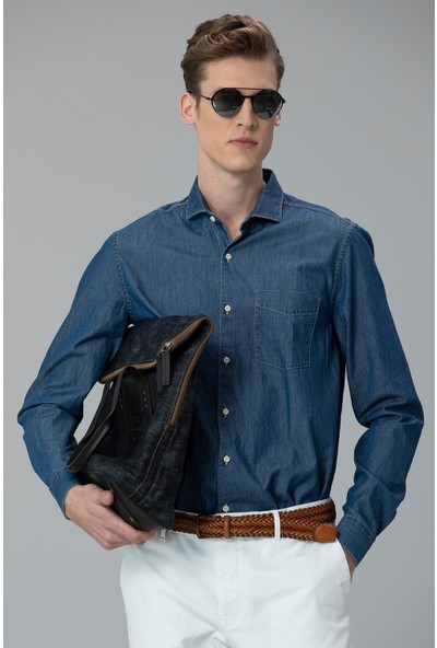 Lufian Erkek Comfort Slim Fit Huxley Spor Gömlek