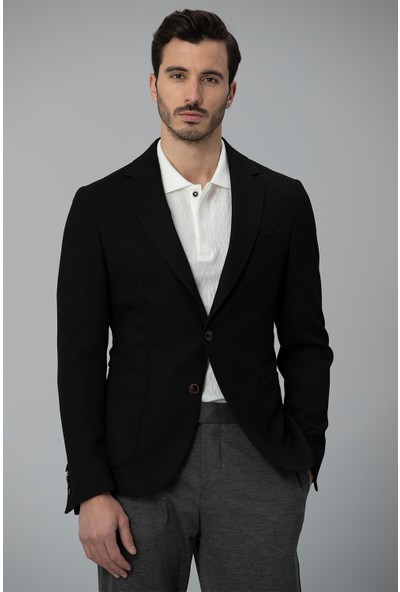 Lufian Erkek Slim Fit Reni Spor Blazer Ceket