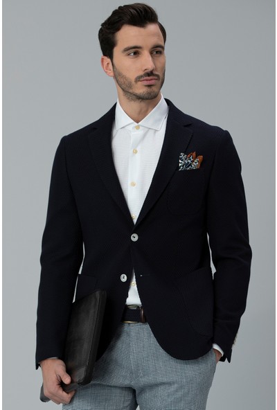 Lufian Erkek Slim Fit Spozia Spor Blazer Ceket