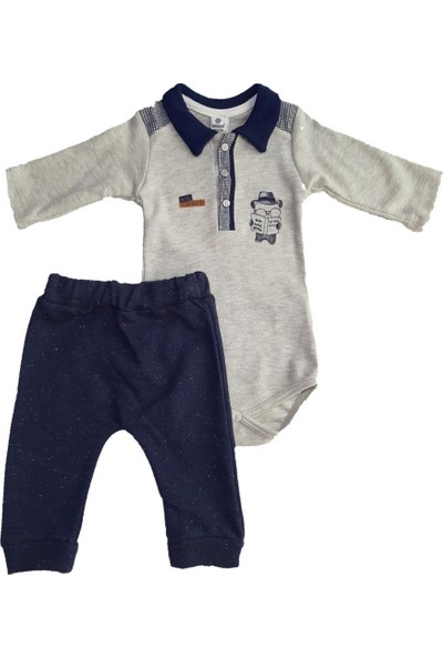 Hippo Hippobebe Bebe Yaka Penye Gömlek Badili Ikili Takım