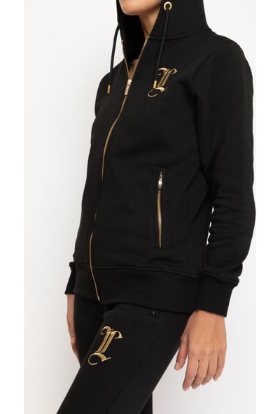 Ral Sport 50523 Kadın Kapüşonlu Sweat Siyah Ral Sport 50523 Kadın Kapüşonlu Sweat Siyah