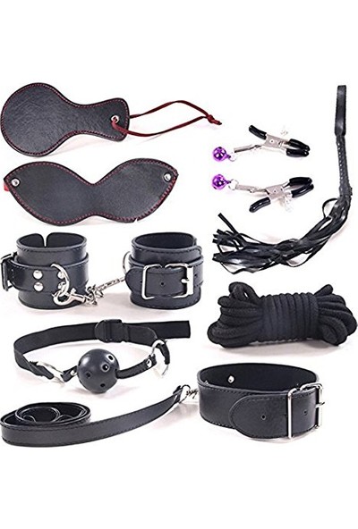 Lolita Vip Serisi Fantezi Set Siyah 9'lu