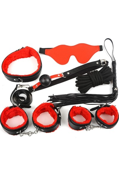 Lolita Fantezi Set Kırmızı 7'li