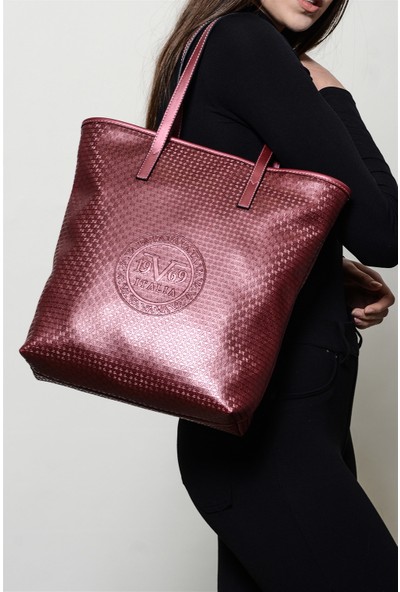 19V69 Italia 1973 Mürdüm Kadın El Çantası 19V69 Italia 1973 Mürdüm Kadın El Çantası