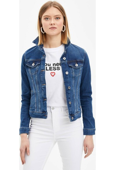 DeFacto Slim Fit Jean Ceket J4286AZ20SP