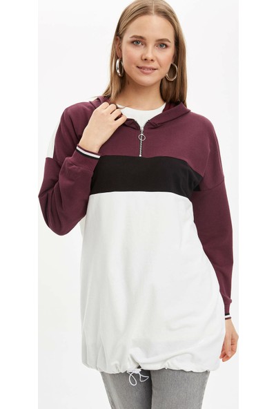 DeFacto Kapüşonlu Renk Bloklu Sweatshirt K9439AZ20SP