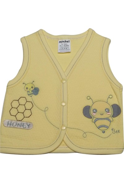 Minikel Arı Maya Kapitone Yelek 6 - 12 Ay Minikel Arı Maya Kapitone Yelek 6 - 12 Ay