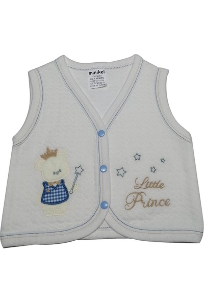 Minikel Küçük Prens Kapitone Yelek 0 - 6 Ay Minikel Küçük Prens Kapitone Yelek 0 - 6 Ay
