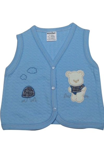 Minikel Sevimli Ayıcık Kapitone Yelek 0 - 6 Ay