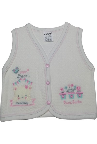 Minikel Sevimli Ayıcık Kapitone Yelek 6 - 12 Ay Minikel Sevimli Ayıcık Kapitone Yelek 6 - 12 Ay