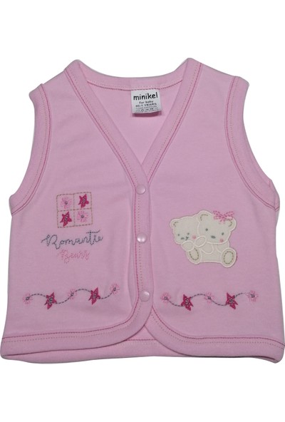 Minikel Çiçekli İkiz Ayıcık Penye Yelek 0 - 6 Ay Minikel Çiçekli İkiz Ayıcık Penye Yelek 0 - 6 Ay