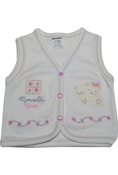 Minikel Çiçekli İkiz Ayıcık Penye Yelek 0 - 6 Ay Minikel Çiçekli İkiz Ayıcık Penye Yelek 0 - 6 Ay