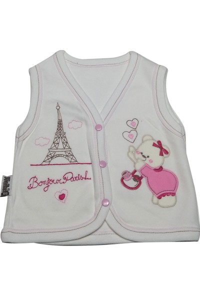 Minikel Bonjour Paris Penye Yelek 6 - 12 Ay Minikel Bonjour Paris Penye Yelek 6 - 12 Ay