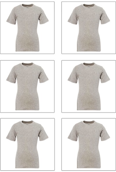 Özkan 6'lı Paket Erkek Çocuk Ribana Yarım Kol Fanila 0706 Özkan 6'lı Paket Erkek Çocuk Ribana Yarım Kol Fanila 0706