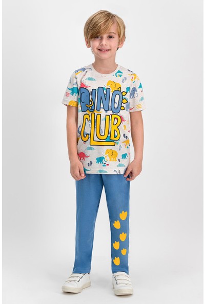 RolyPoly Dino Club Kremmelanj Erkek Çocuk Pijama Takımı