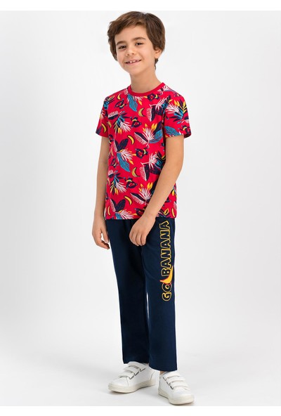 RolyPoly Go Banana Kırmızı Erkek Çocuk Pijama Takımı