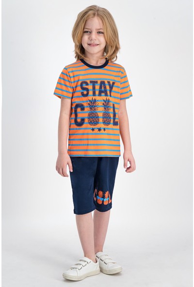RolyPoly Stay Cool Turuncu Erkek Çocuk Kapri Takım