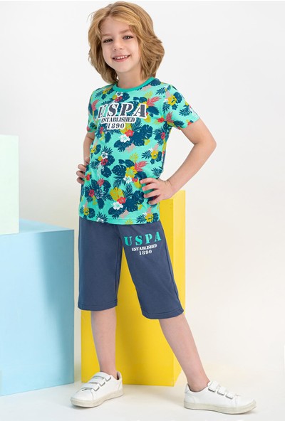 U.S. Polo Assn Lisanslı Mint Erkek Çocuk Kapri Takım U.S. Polo Assn Lisanslı Mint Erkek Çocuk Kapri Takım
