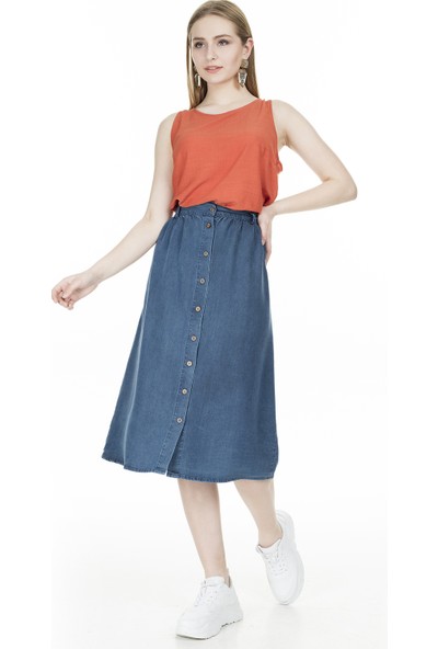 Fashion Friends Kadın Midi Etek