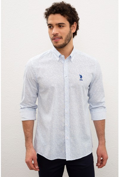 U.S. Polo Assn. Erkek Dokuma Gömlek 50219367-VR036 U.S. Polo Assn. Erkek Dokuma Gömlek 50219367-VR036