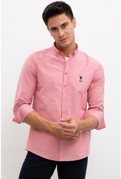 U.S. Polo Assn. Erkek Kırmızı Gömlek Uzunkol Basic U.S. Polo Assn. Erkek Kırmızı Gömlek Uzunkol Basic