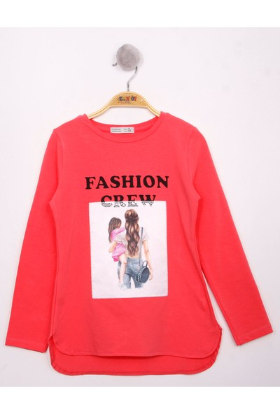 Toontoy Kız Çocuk Fashion Baskılı T-Shirt