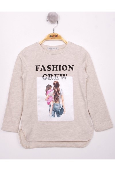 Toontoy Kız Çocuk Fashion Baskılı T-Shirt