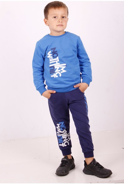 Toontoy Erkek Çocuk Yazı Baskılı Eşofman Takım