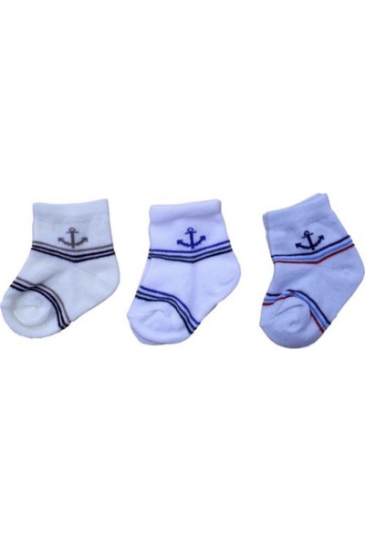 Lily Denizci Desenli Bebek Çorabı 0 - 3 Ay