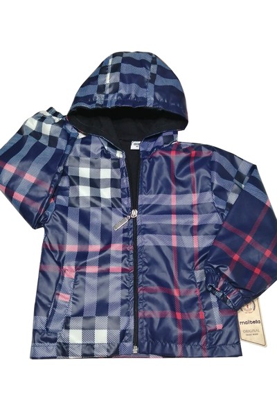 Mai Bella Kareli Desenli Yağmurluk