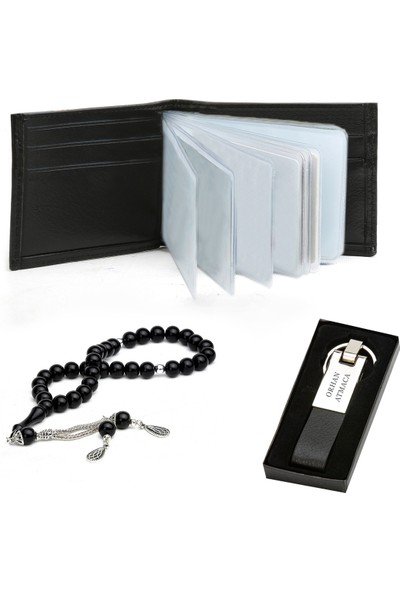 Fotomcity Kişiye Özel Siyah Deri Cüzdan Tesbih Ve Anahtarlık Fotomcity Kişiye Özel Siyah Deri Cüzdan Tesbih Ve Anahtarlık
