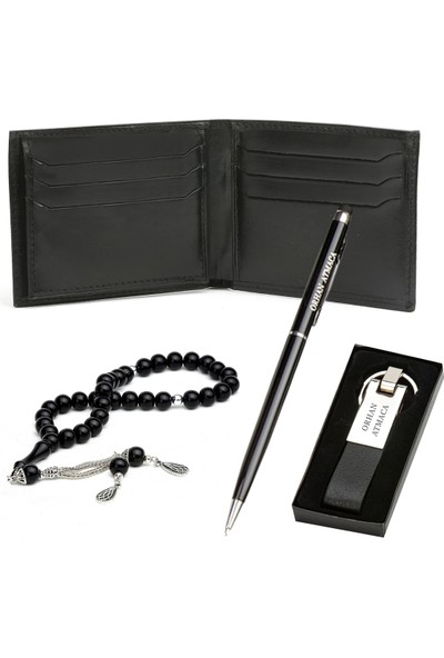 Fotomcity Kişiye Özel Deri Siyah Cüzdan Tesbih Kalem Ve Anahtarlık Fotomcity Kişiye Özel Deri Siyah Cüzdan Tesbih Kalem Ve Anahtarlık