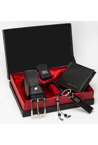 Fotomcity Kişiye Özel Cüzdan Çakmak Anahtarlık Tesbih Ve Kemer Set