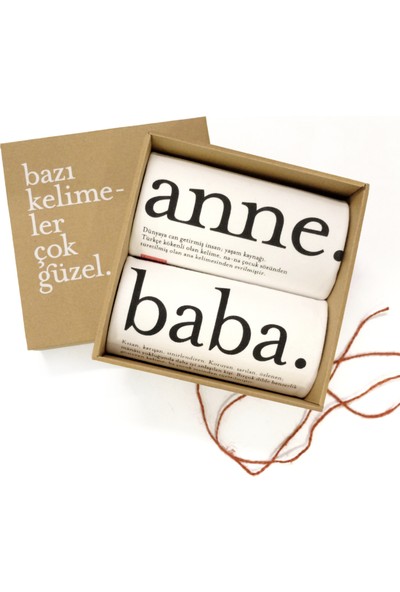 LÛGAT365 Anne - Baba Ikili Zıbın Seti