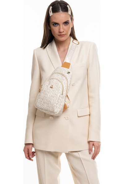 Benetton Kadın Vücut Çantası Bej-Camel BNT168