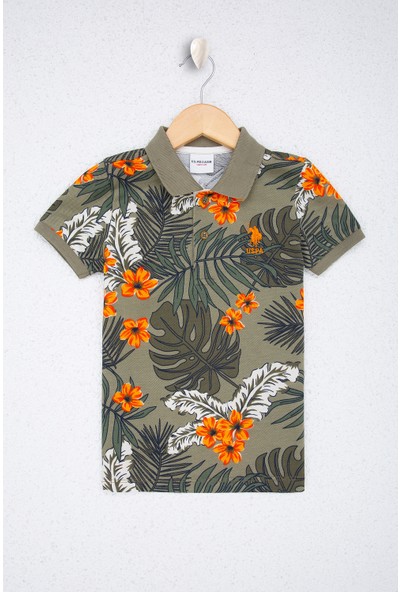 U.S. Polo Assn. Erkek Çocuk Haki T Shirt