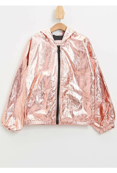 DeFacto Kız Çocuk Kapüşonlu Parlak Kumaş Yağmurluk N3680A620SP DeFacto Kız Çocuk Kapüşonlu Parlak Kumaş Yağmurluk N3680A620SP