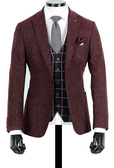 Ramsey Desenli Dokuma Ceket