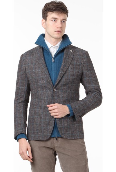 Ramsey Erkek Kareli Dokuma Ceket