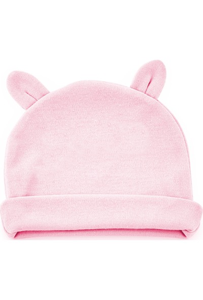 Babyjem Yenidoğan Bebe Şapka Kulaklı Pembe Babyjem Yenidoğan Bebe Şapka Kulaklı Pembe