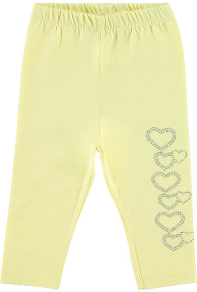 Kujju Kız Bebek Uzun Tayt 6-18 Ay Sarı Kujju Kız Bebek Uzun Tayt 6-18 Ay Sarı