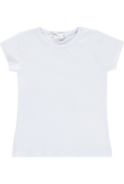 Civil Girls Kız Çocuk Tişört 2-5 Yaş Beyaz