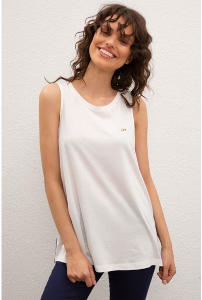 U.S. Polo Assn. Bayan Off White T Shirt