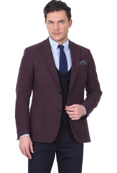 Kip Erkek Desenli Dokuma Ceket Kip Erkek Desenli Dokuma Ceket