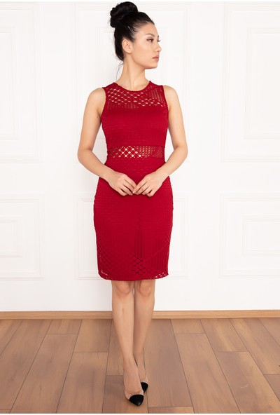 Kalopya Tam 13276 Dantel Kısa Elbise Kalopya Tam 13276 Dantel Kısa Elbise