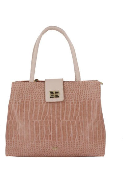 Inci Pudra Kroko Kadın Omuz Çantası 2151 Inci Pudra Kroko Kadın Omuz Çantası 2151