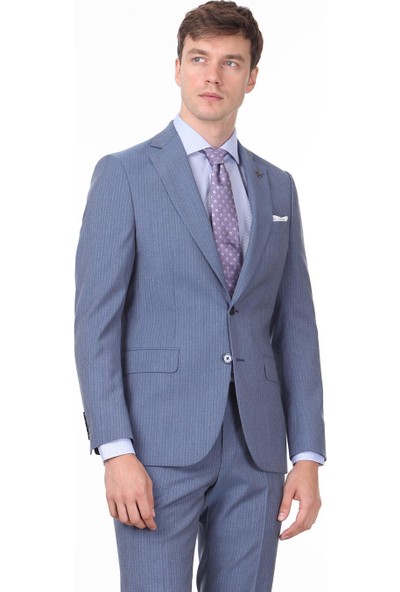 Ramsey Çizgili Dokuma Takım Elbise